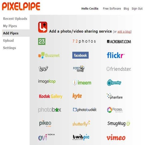 PixelPipe sube tus imágenes y videos a varios sitios – Ceci de Viaje