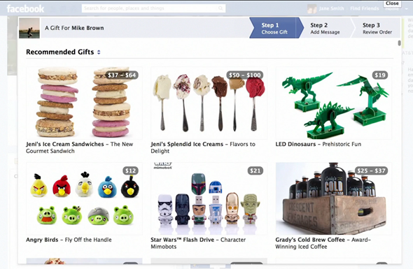 La nueva apuesta de Facebook: Gifts – Ceci de Viaje